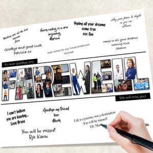 Farewell Gift Photo Collage, Coworker Leaving Gift, Moving Away Gift ...