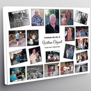 Funeral Memorial Board, Funeral Photo Collage, Funeral Display, Funeral ...