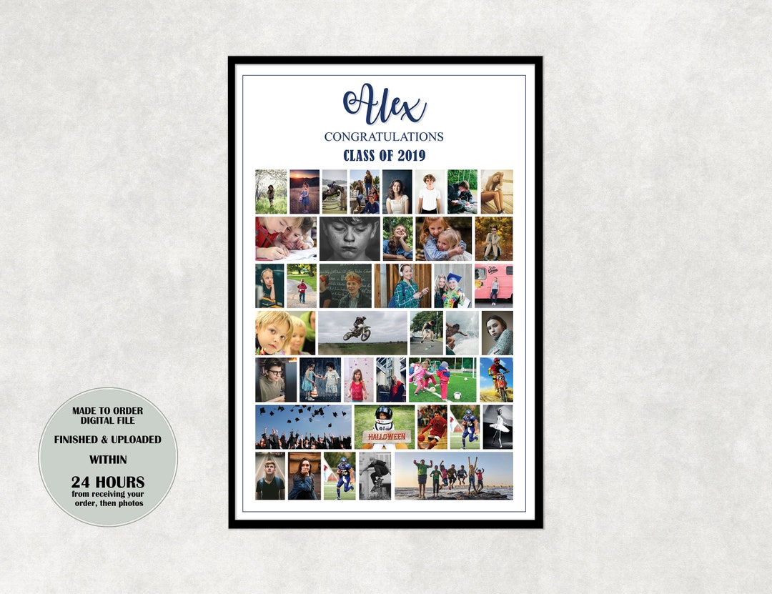 Graduation Photo Collage Graduation Photo Board Graduation - Etsy