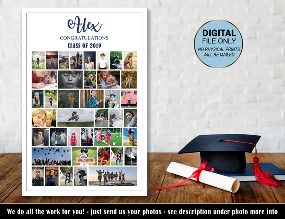 Graduation Photo Collage Graduation Photo Board Graduation | Etsy