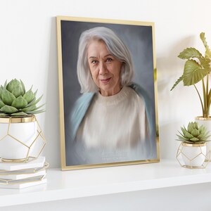 Funeral Portrait, Funeral Memorial Portrait Painting From Photo ...