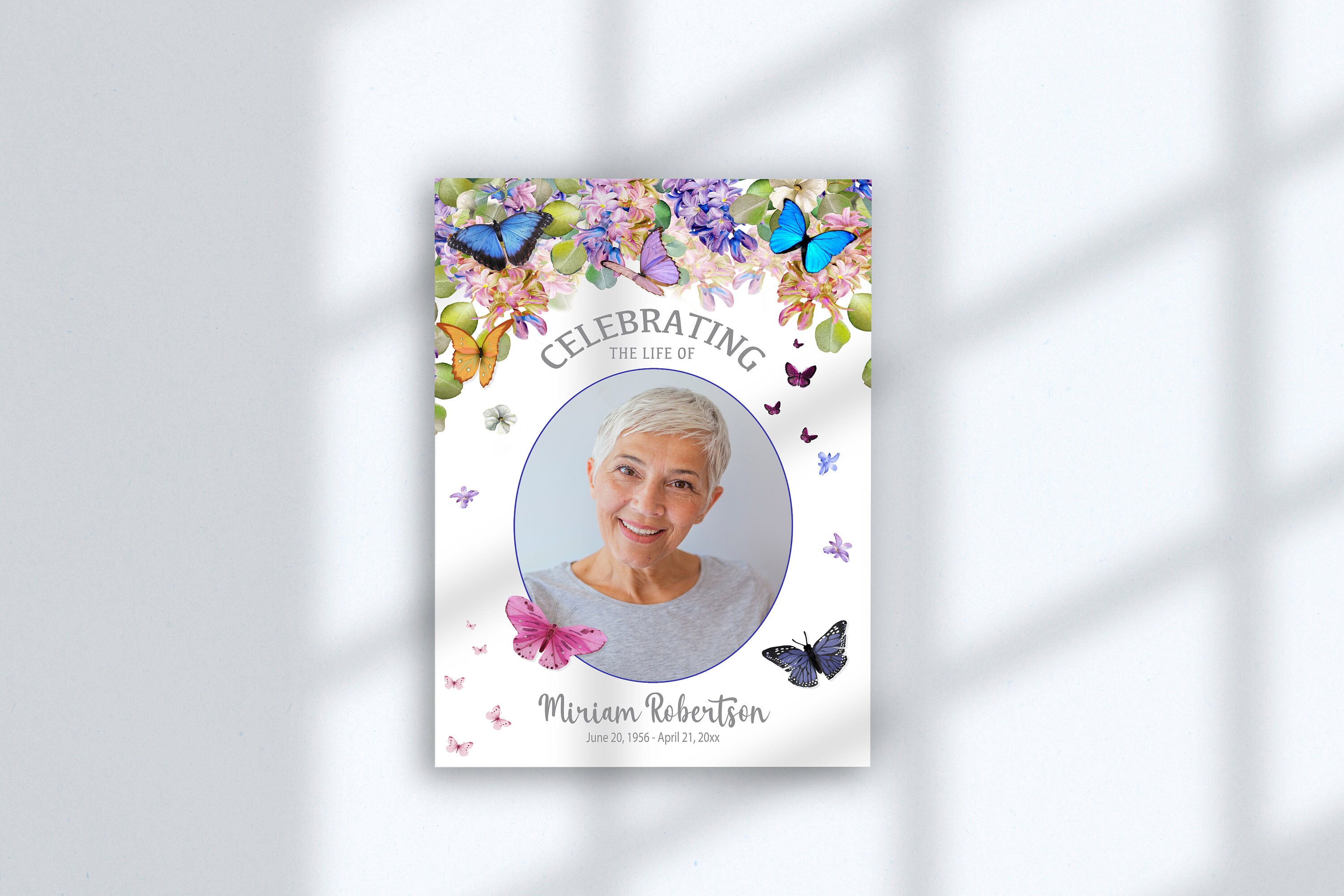 Butterfly Celebration of Life Funeral Display: Memorial Welcome Sign - Etsy