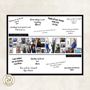 Farewell Gift Photo Collage, Coworker Leaving Gift, Moving Away Gift ...