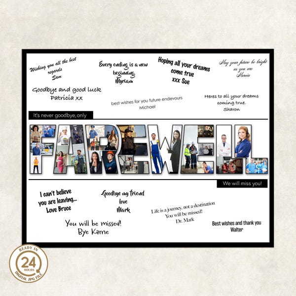 Farewell Photo Frame - Etsy