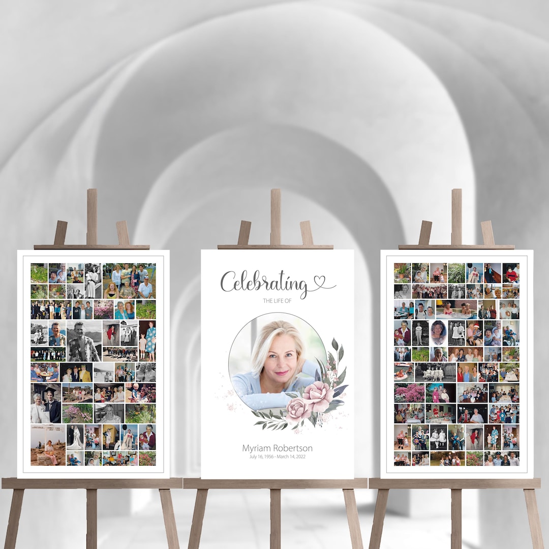 Memory Boards Celebration of Life, Memory Boards, Funeral Picture ...
