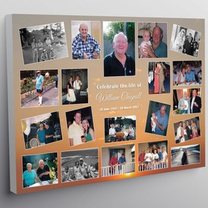 Funeral Display Ideas, Funeral Poster, Photo Collage for Funeral ...