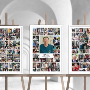 Funeral Memorial Collage Display Funeral Memorial Collage - Etsy