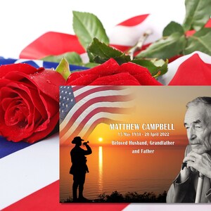 Military Funeral Welcome Display Sign, Veteran Memorial, USA - Etsy