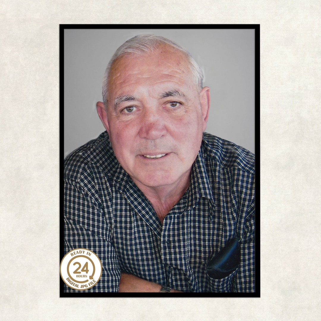 Funeral Portrait Photo Shop Editing, Change Background Photo Memorial ...