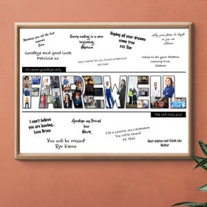 Farewell Gift Photo Collage, Coworker Leaving Gift, Moving Away Gift ...