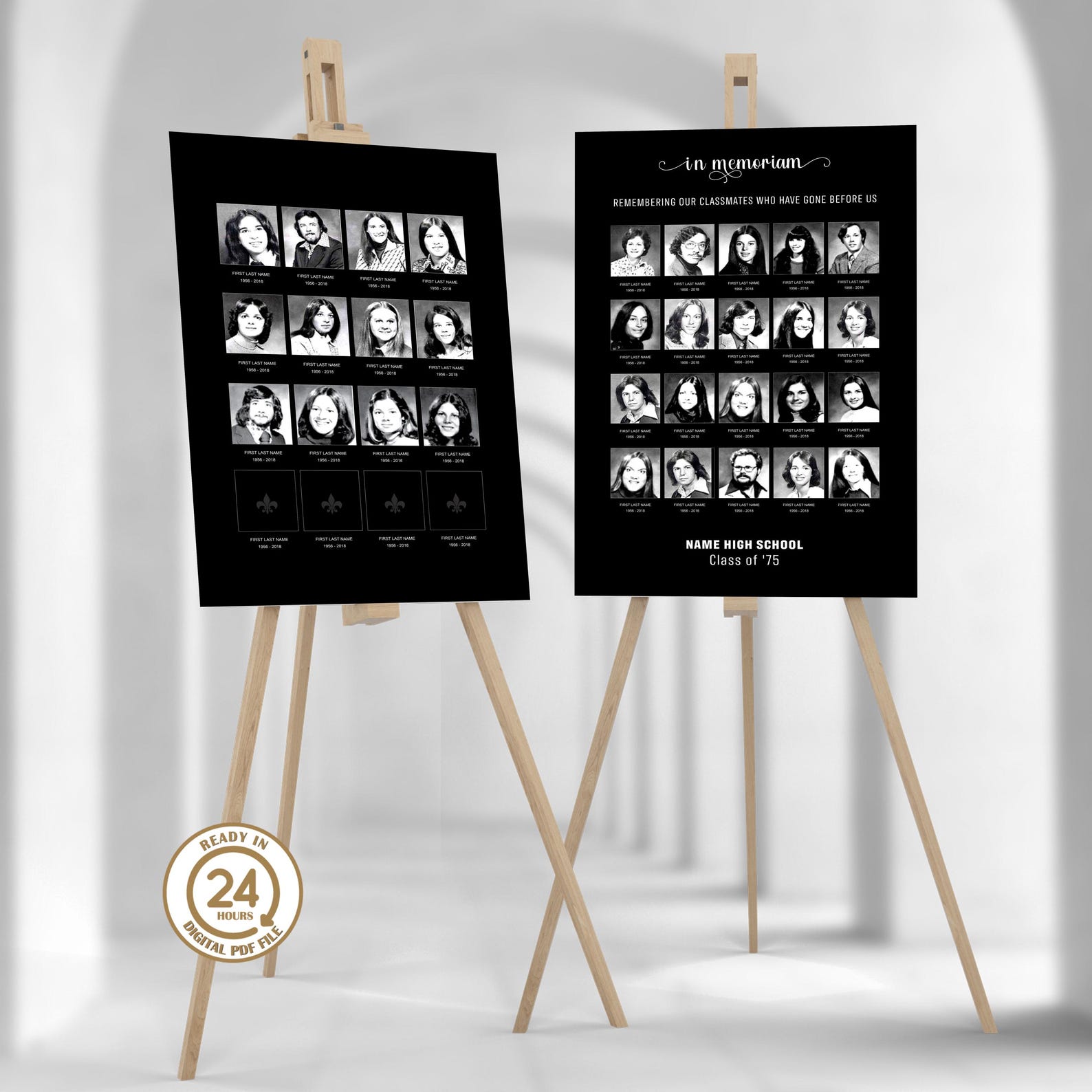 School Reunion in Memoriam Poster: Class of Memory Board - Etsy