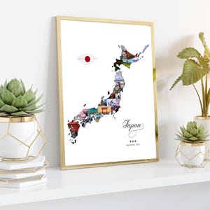 Japan Photo Collage, Map Collage, Japan Vacation, Japan Honeymoon Trip ...