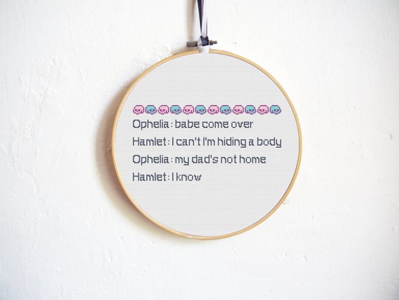 Hamlet Come Over Digital Cross Stitch Pattern - Etsy