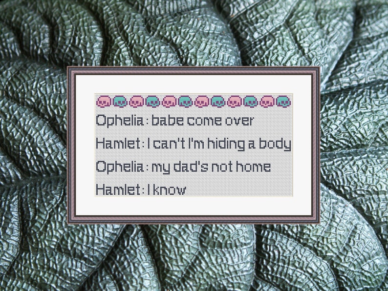 Hamlet Come Over Digital Cross Stitch Pattern - Etsy