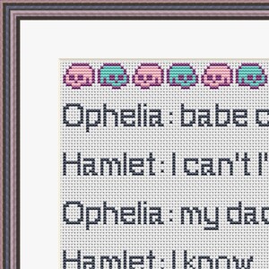 Hamlet Come Over Digital Cross Stitch Pattern - Etsy