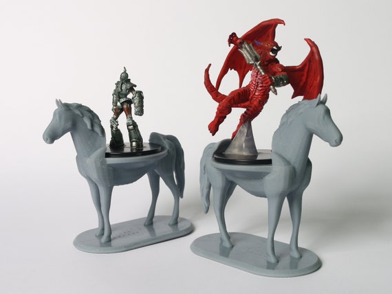Dnd Giant Mounted Combat Horse Miniature - Etsy