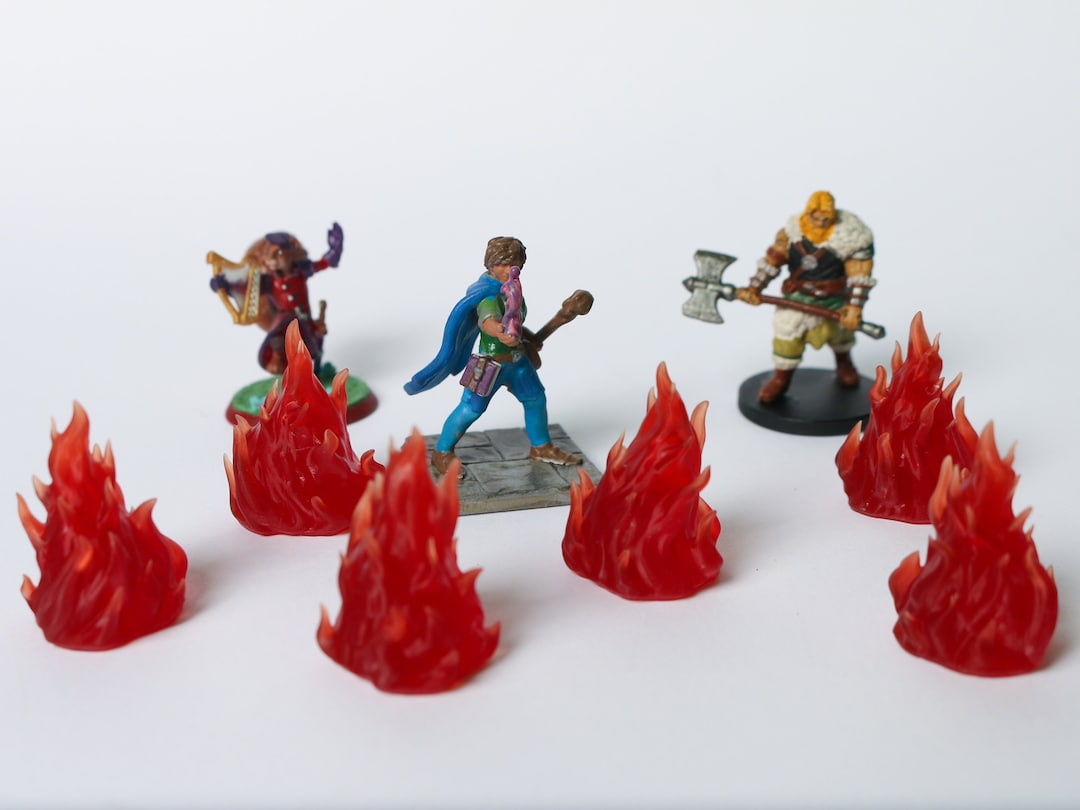 Dnd - Fire Token Set(9) - Etsy