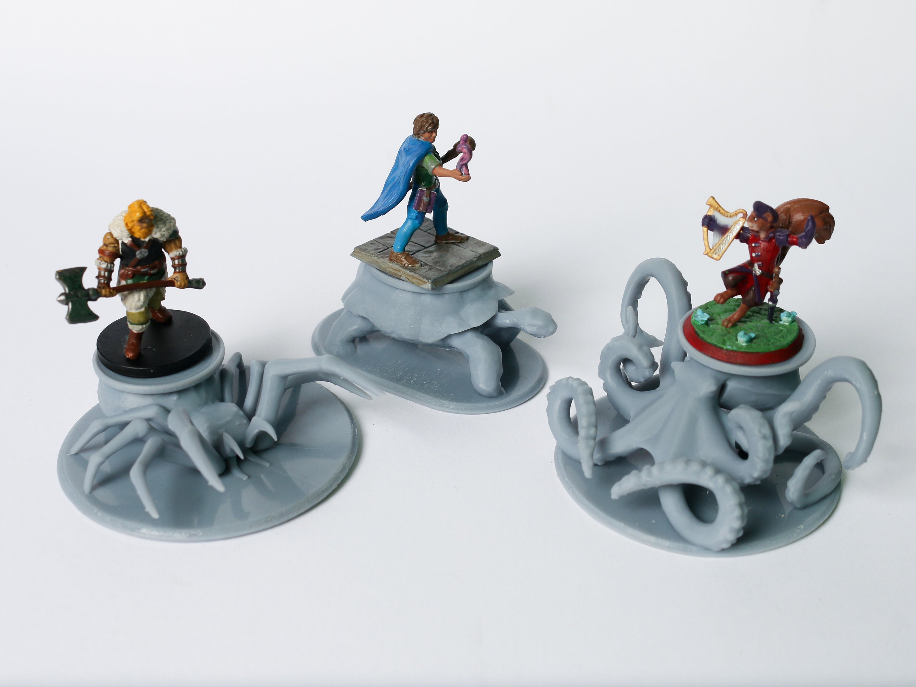 Dnd Mounted Combat Miniatures tortoise Spider Octopus - Etsy