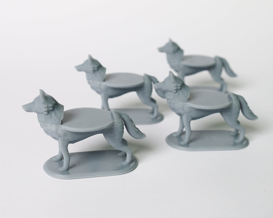 Dnd - Mounted Combat Dire Wolf Miniature Set(4) - Etsy