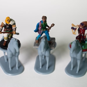 Dnd - Mounted Combat Horse Miniature Set(4) - Etsy