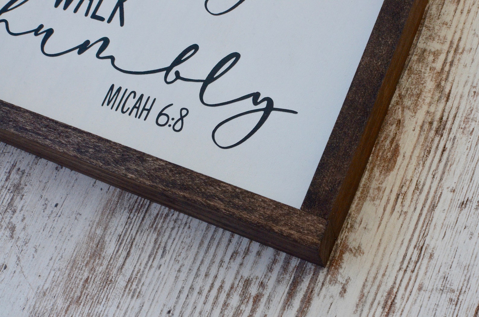Bible Verse Sign Act Justly Love Mercy Walk Humbly Micah | Etsy