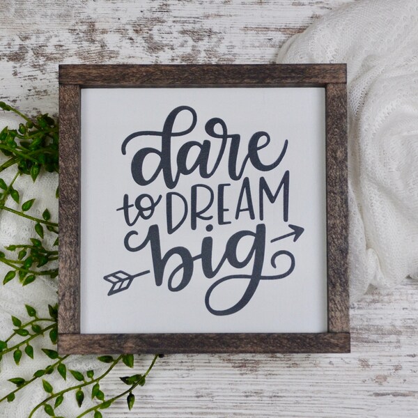 Dream Big Sign - Etsy