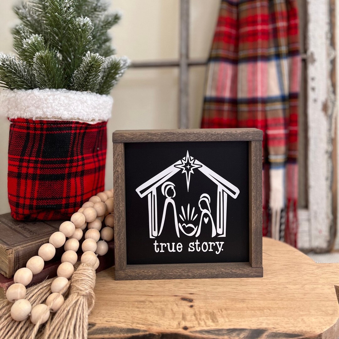 Nativity Sign, Christmas Manger, Nativity Scene, Christmas Wood Signs ...