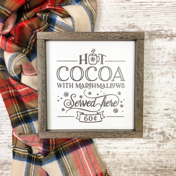 Hot Cocoa Sign - Etsy