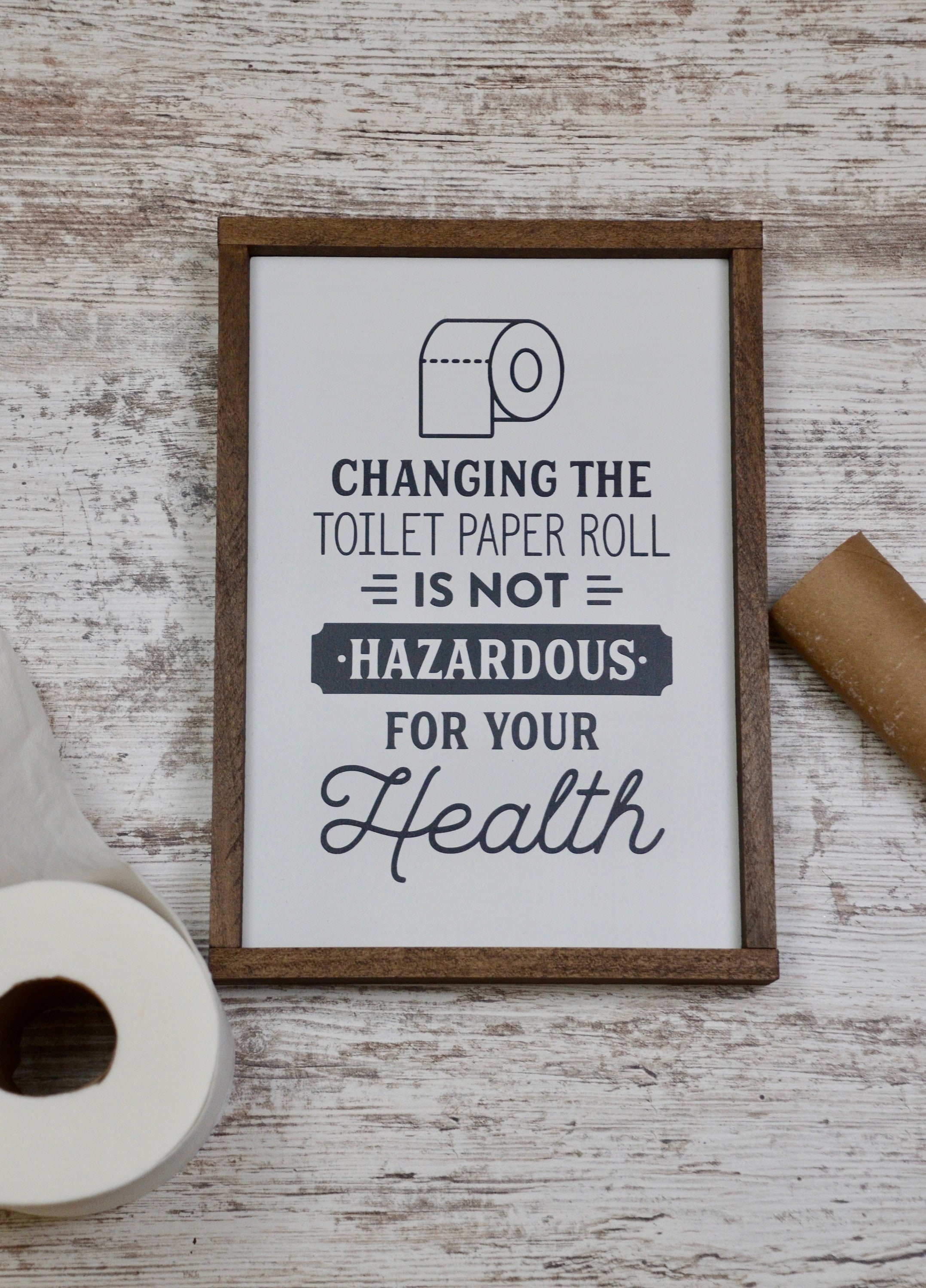 Changing the Toilet Paper Roll is Not Hazardous for Your - Etsy