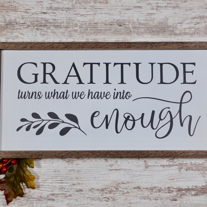 Gratitude Sign - Etsy