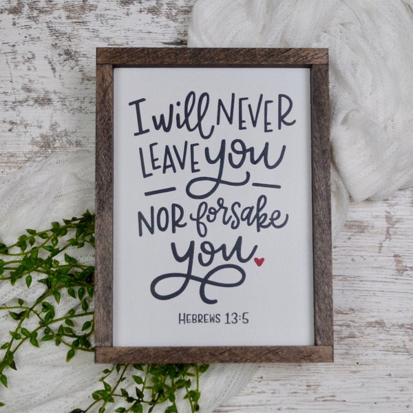 I Will Never Leave - Etsy