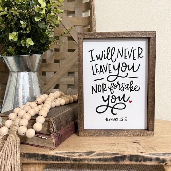 I Will Never Leave - Etsy