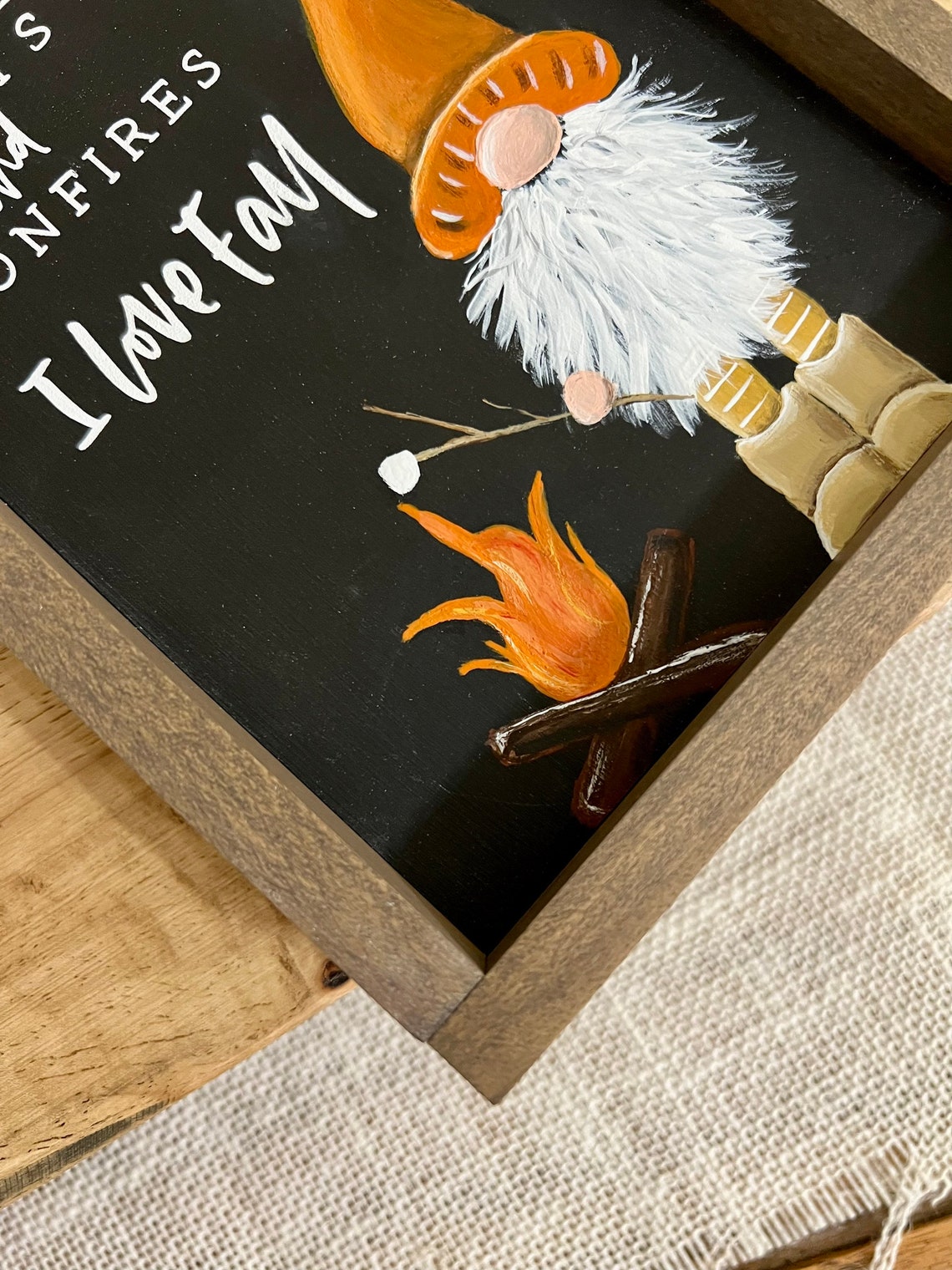 Fall Gnome Fall Wood Sign Gnome Sign Fall Tiered Tray Fall - Etsy