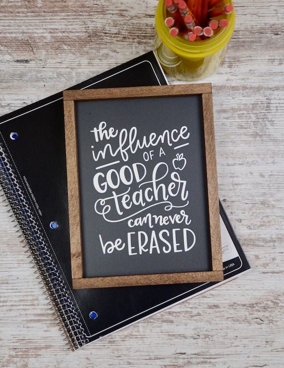 Teacher Quote Sign Teacher Gifts Teacher Appreciation | Etsy