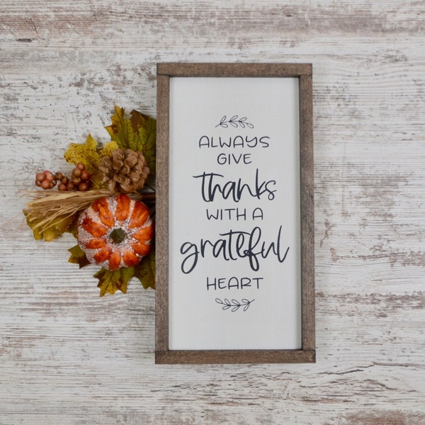 Always Give Thanks Sign - Etsy
