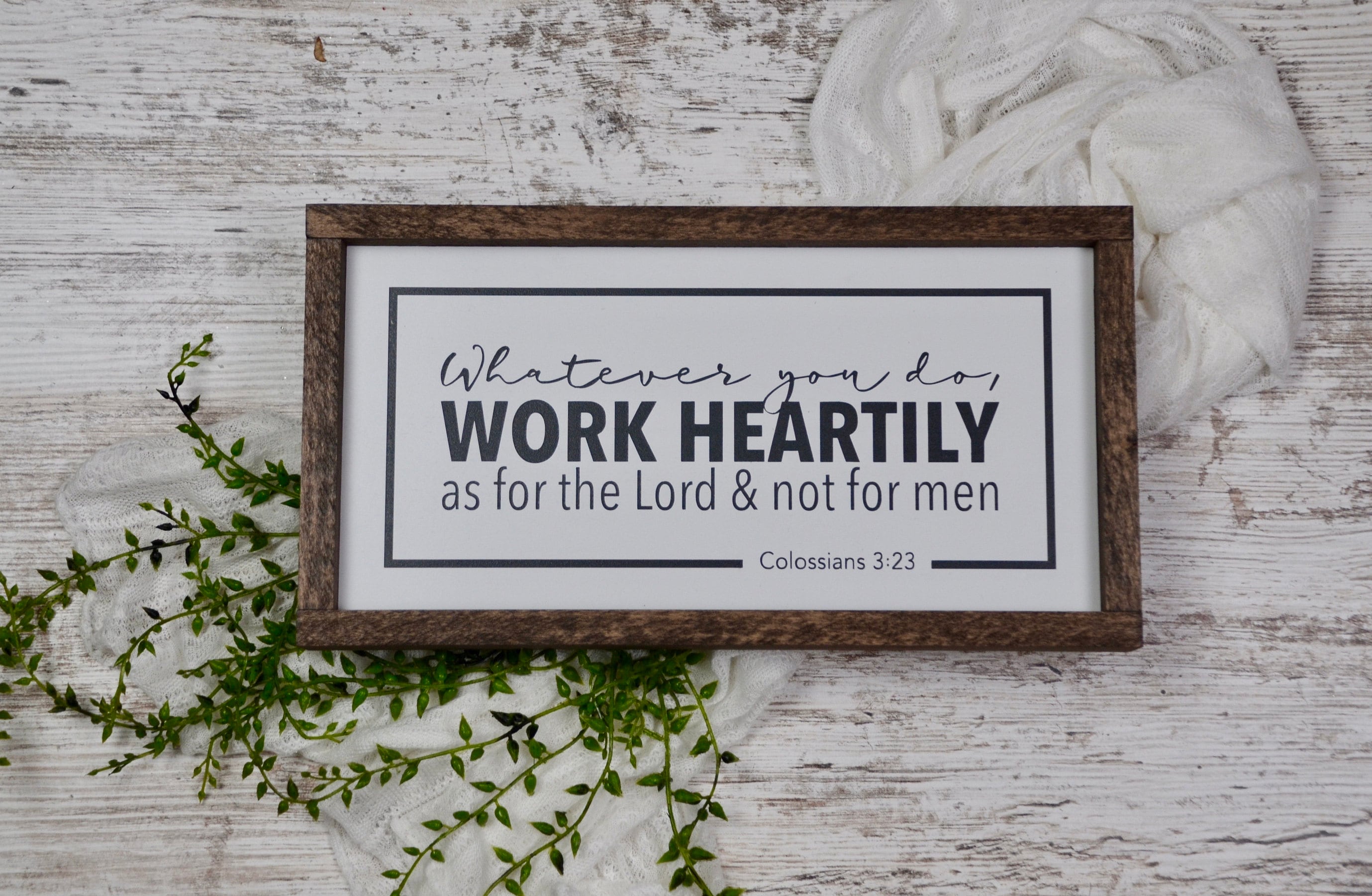 Colossians 3:23 Whatever You Do Work Heartily as for the | Etsy