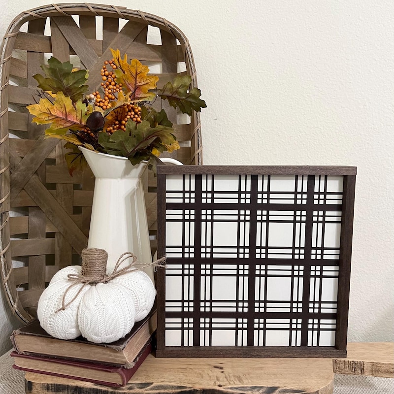 Plaid Home Decor - Etsy