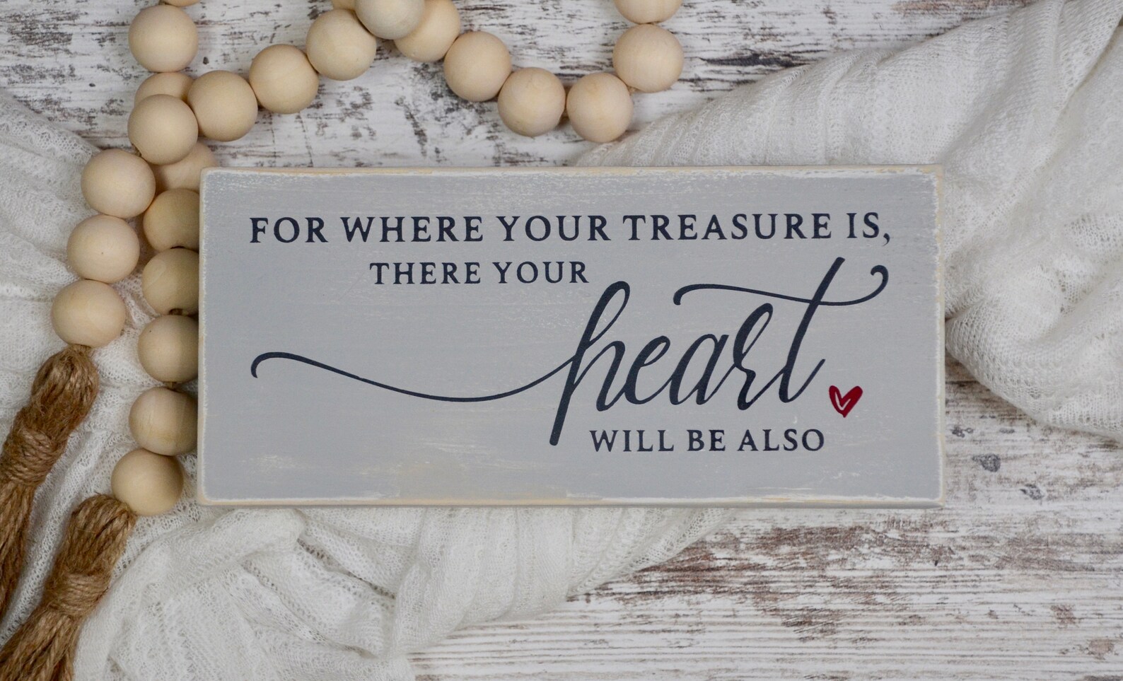 For Where Your Treasure is There Your Heart Will Be Also - Etsy