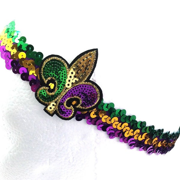 Mardi Gras Headband - Etsy