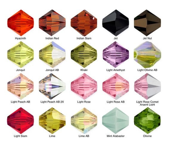 Pick 25pcs Swarovski 6mm Bicone Genuine Authenic Austrian - Etsy