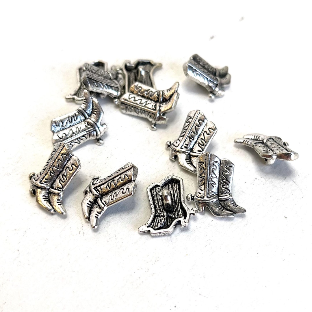 12pcs - Boot Buttons Charm Part - Put a Bit of Western in Your Crafts ...