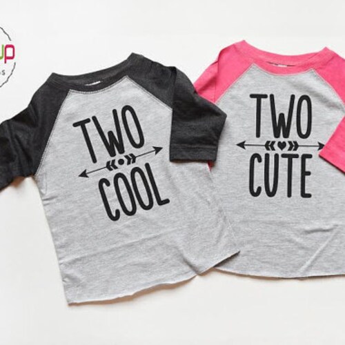 Twin Two Birthday Shirts Raglan Boy/girl I Am Two/i Am Two | Etsy