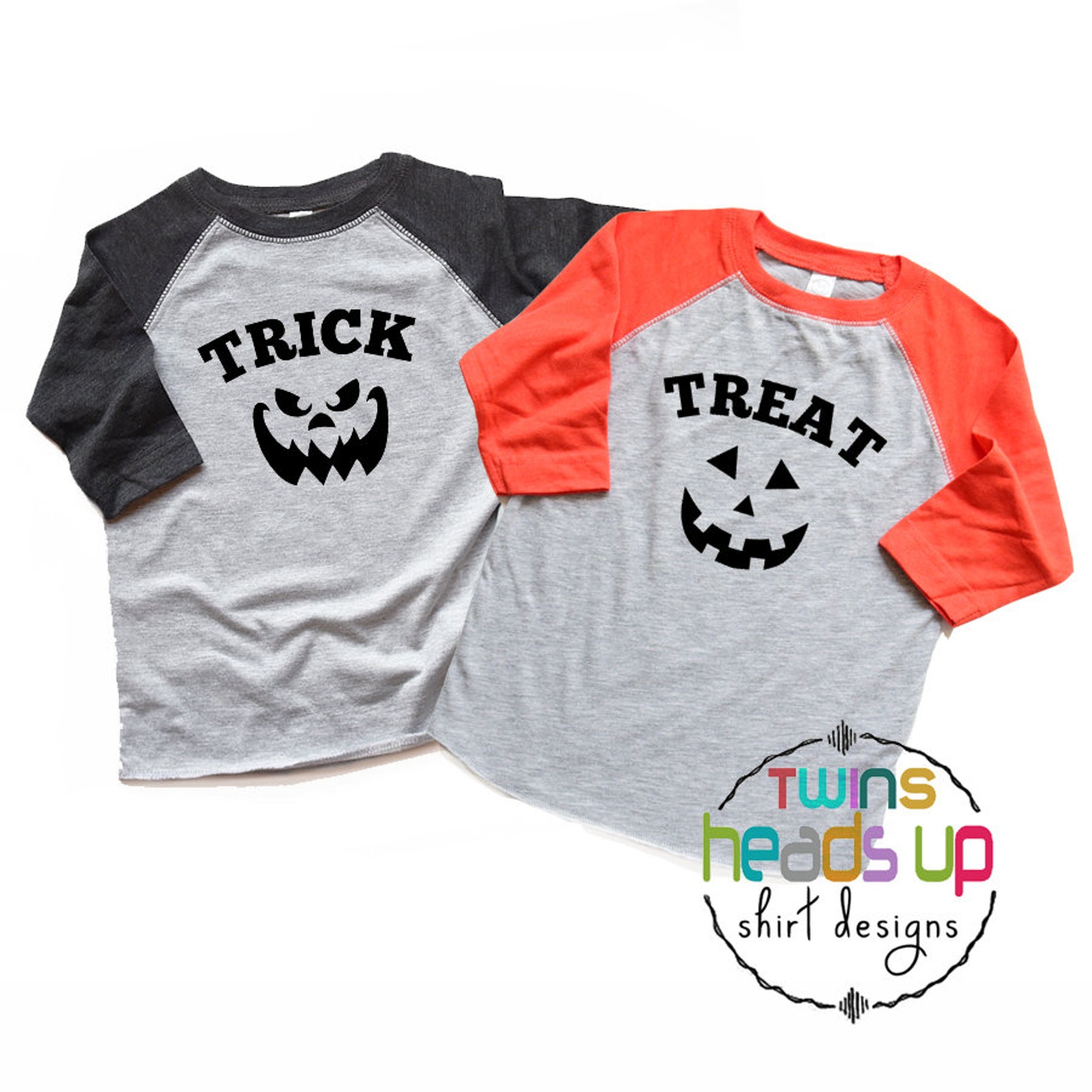Twin Trick or Treat Halloween Shirts Twins Matching Halloween Shirts ...
