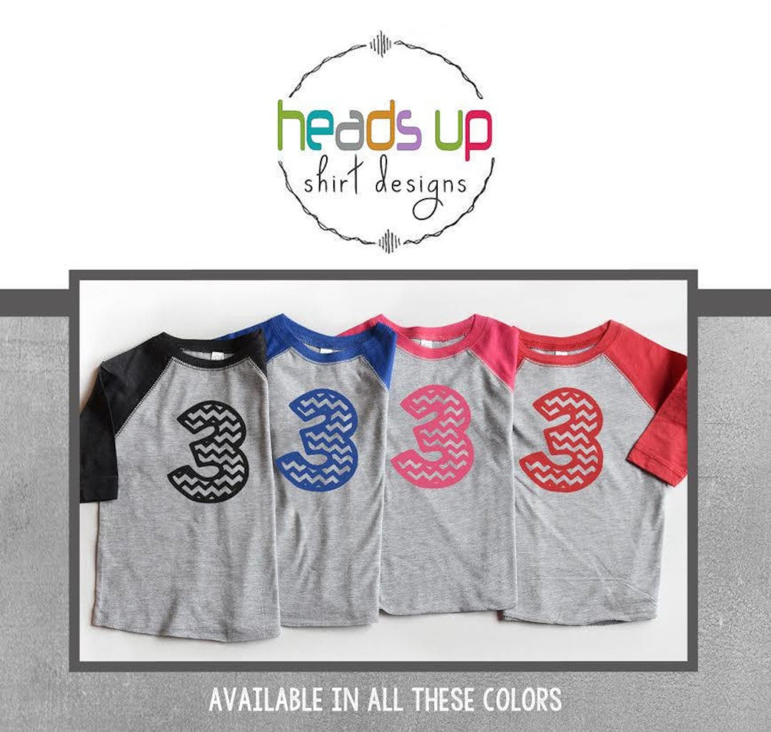 Twins/triplets 3 Birthday Raglan Shirt - Boy/girl Twin Three Tshirt ...
