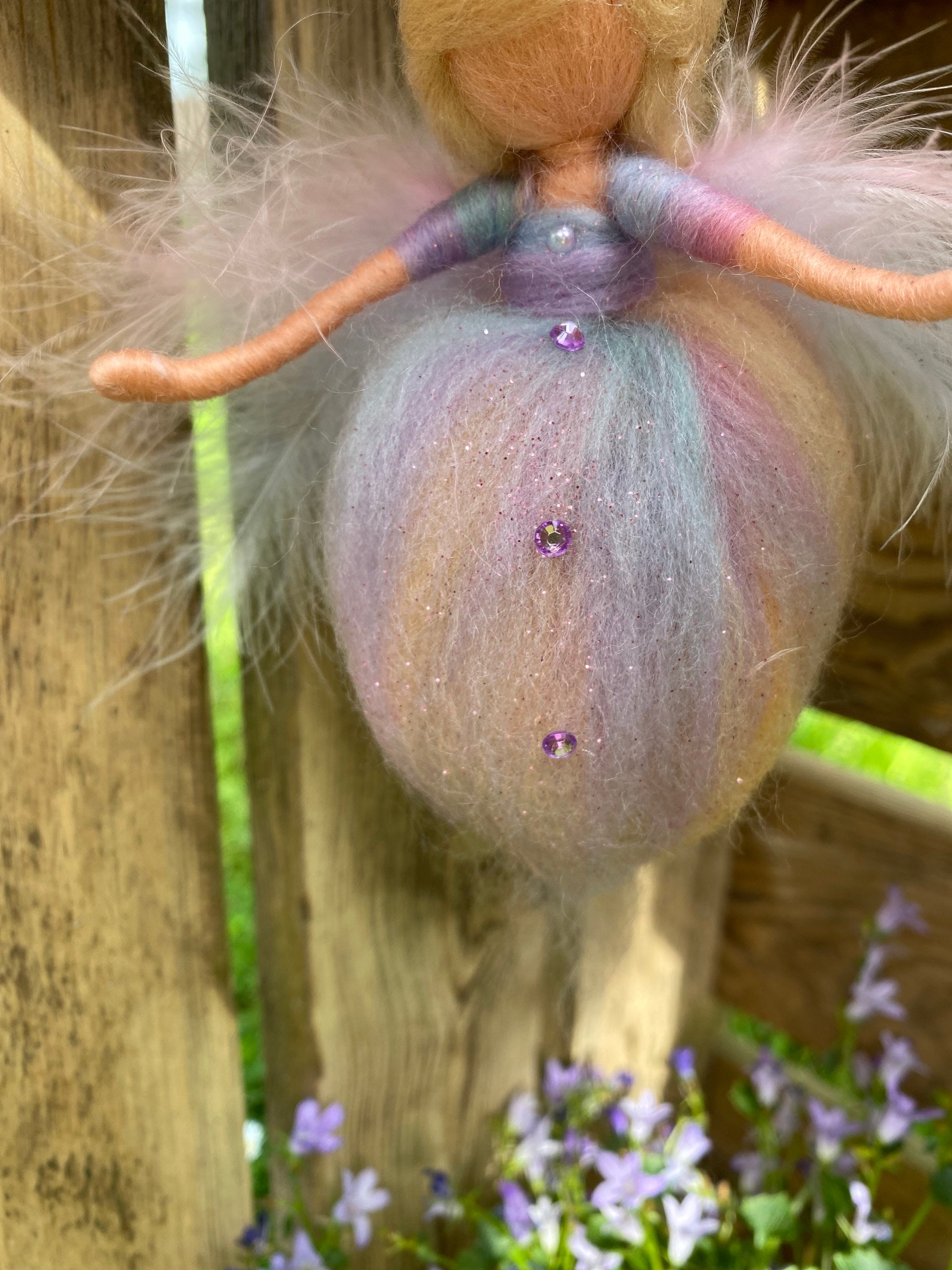 Fluffy unicorn elf unicorn fairy elf felt Waldorf gift | Etsy