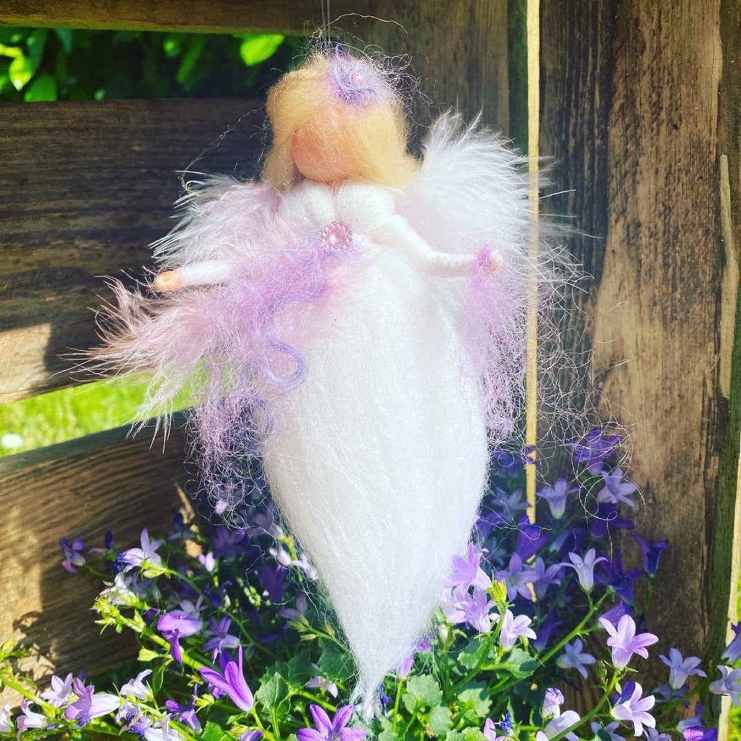 Guardian Angel Lilac Angel Fairy Waldorf Inspired - Etsy