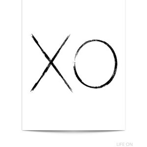XO Wall Art Print - Instant Download - Home Decor, Wall Art, Prints ...