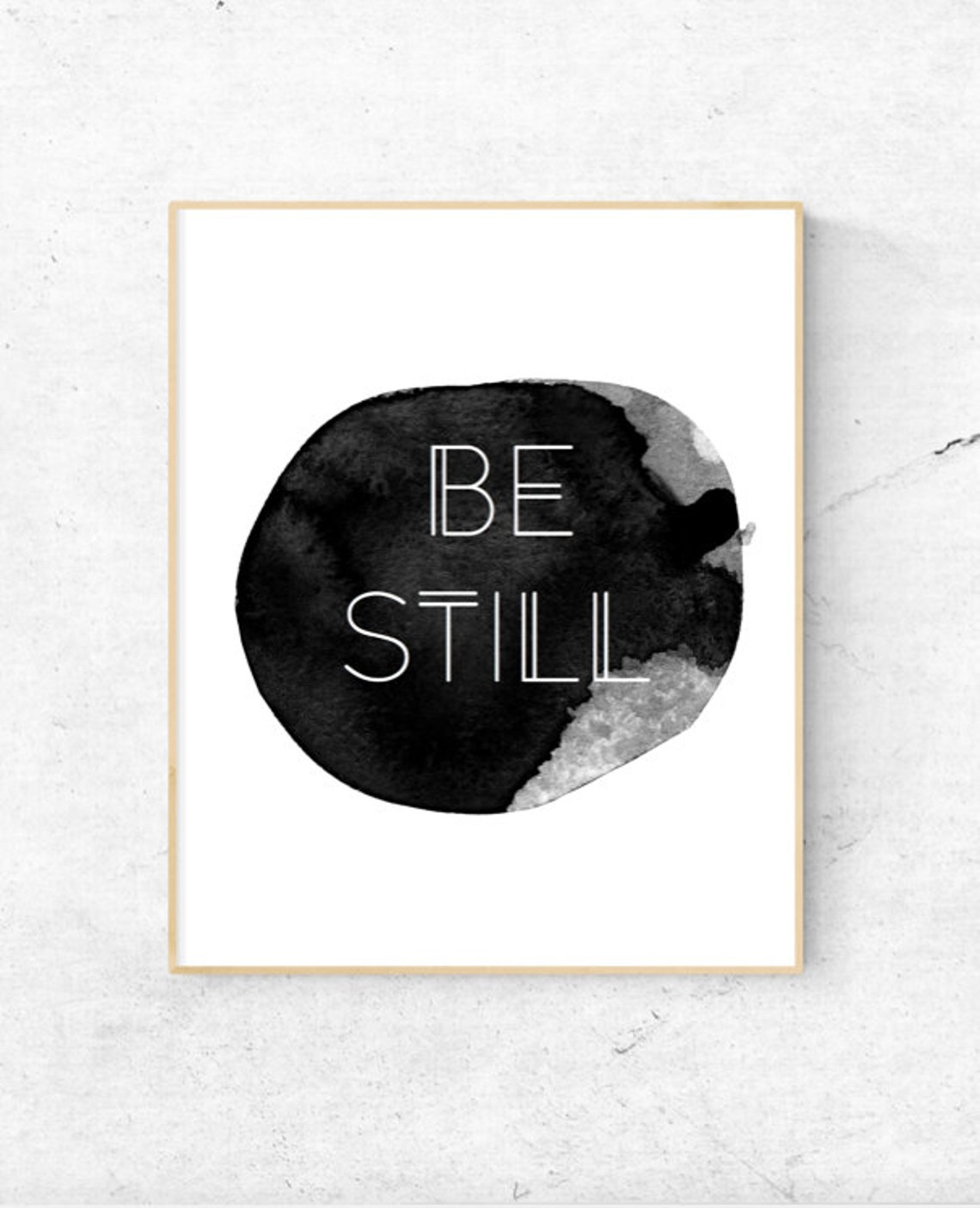 Be Still Watercolor Wall Art Digital Print - Instant Download - Home ...