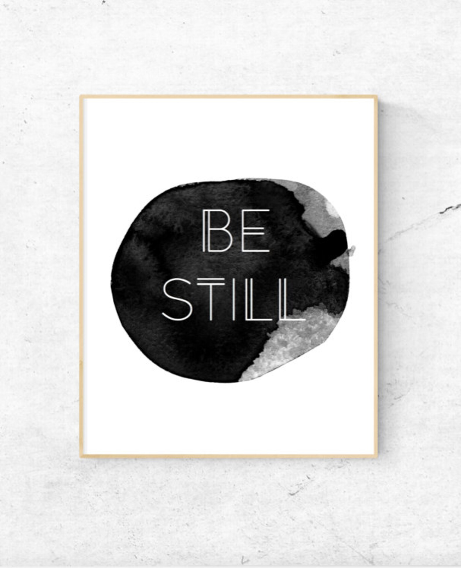 Be Still Watercolor Wall Art Digital Print - Instant Download - Home ...