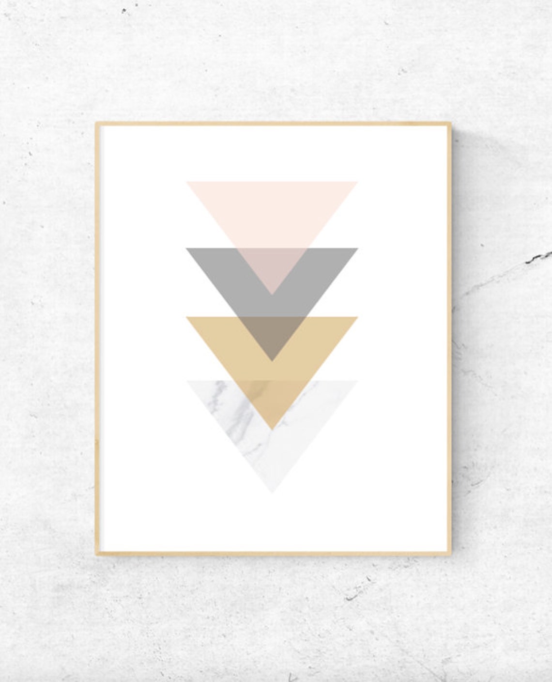 Geometric Triangles Wall Art - Digital Prints, Instant Download - Home ...